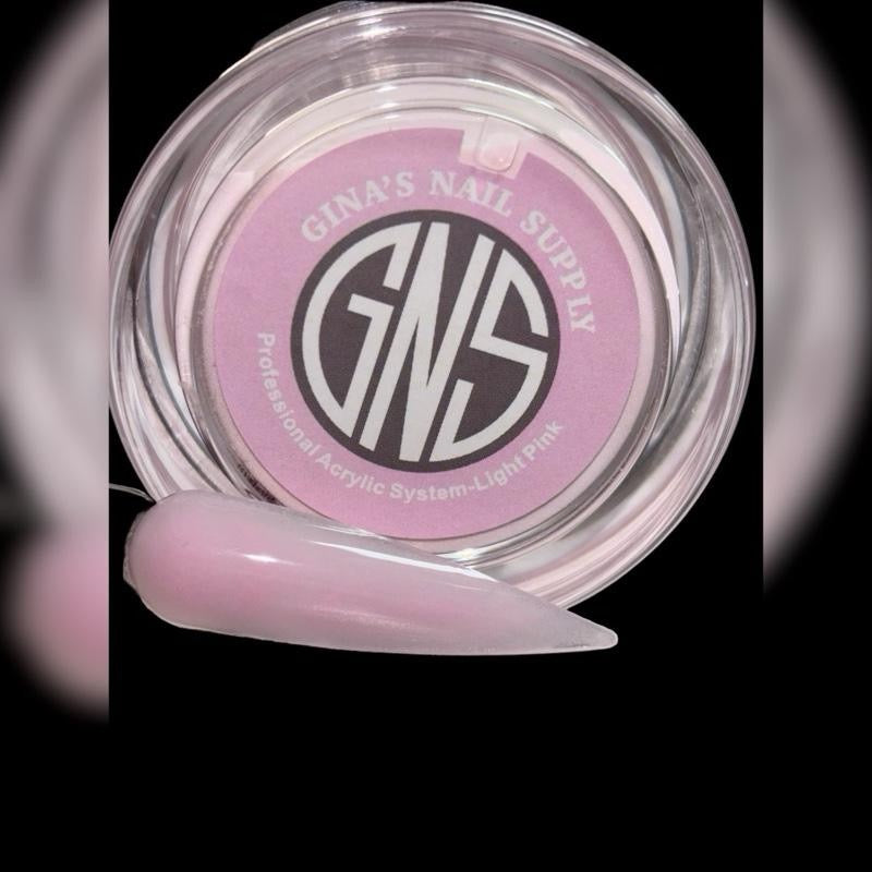 GNS Light Pink Premium Acrylic 2oz – Gina's Nails Supplies